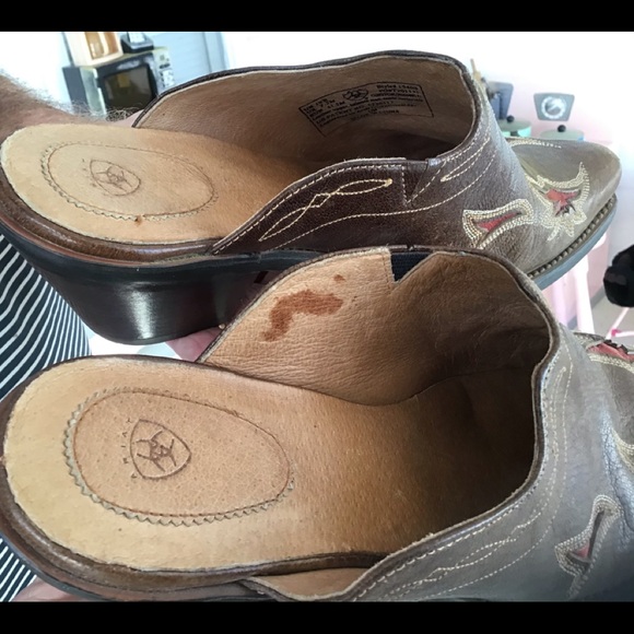 Ariat | Shoes | Ariat Leather Mules | Poshmark